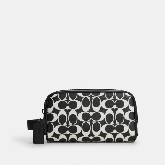 Coach | Bags | Nwt Coach Outlet Small Travel Kit In Signature Canvas ...